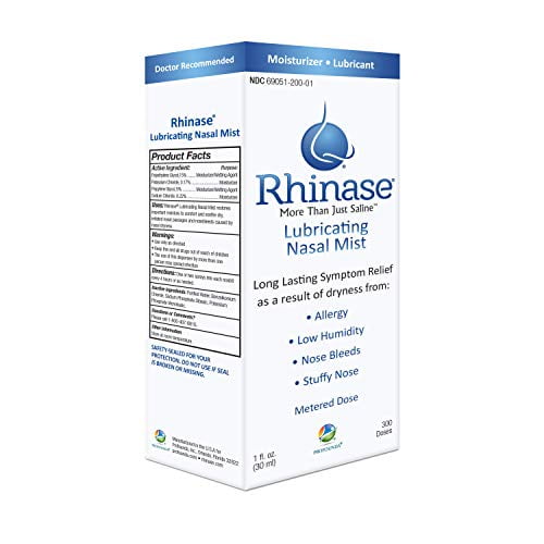 Rhinase Nasal Mist Duo Pack (2x1 oz) - Aloe & Fragrance-Free Saline ...