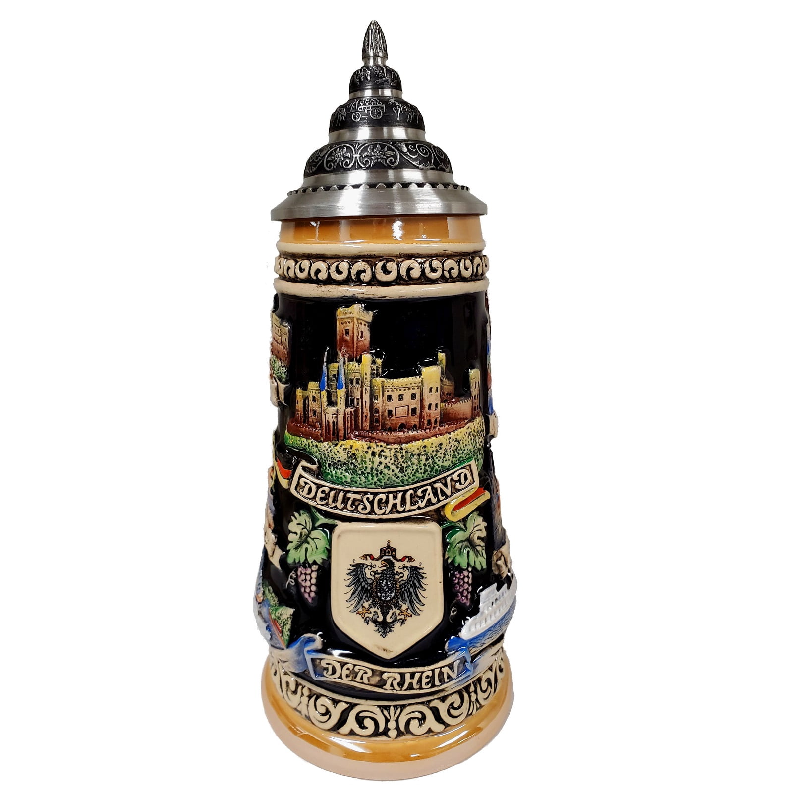 Rhine River City Panorama LE German Stoneware Beer Stein .5 L Made in ...