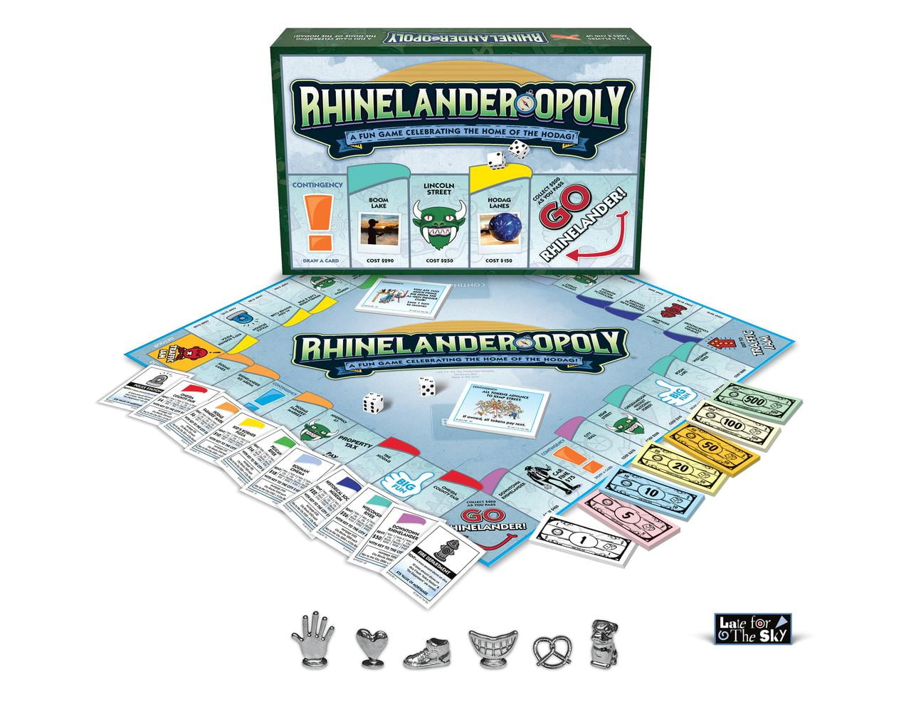 Rhinelander Opoly Board Game, by Late for the Sky - Walmart Business ...