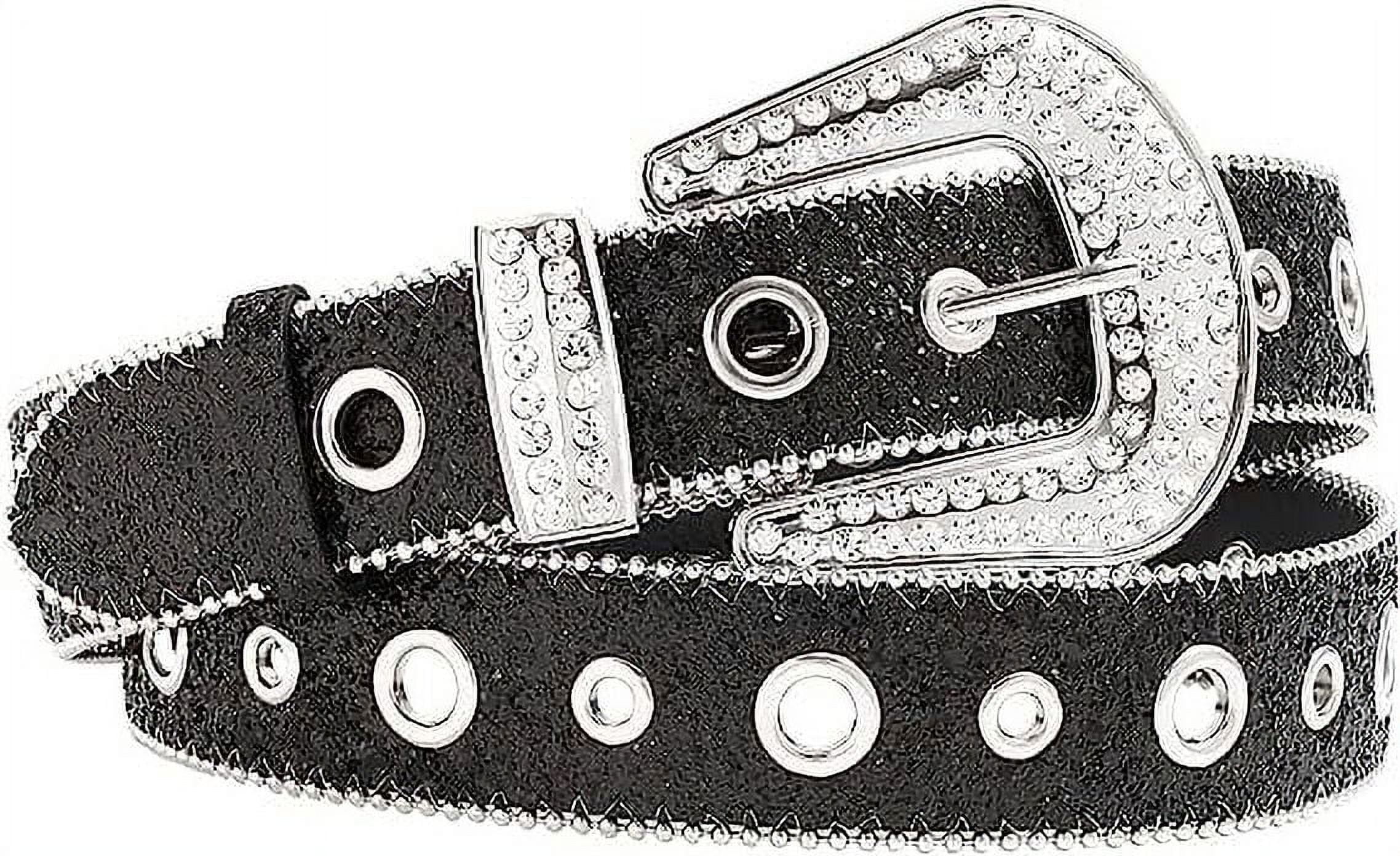 Women Rhinestone Belt Vintage Cowgirl Sequin Diamond Bling Belts Y2k ...