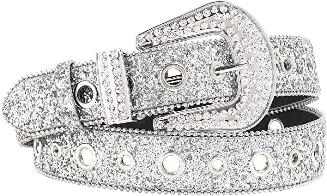 CTM Fleur de Lis Studded Rhinestone Belt (Women) - Walmart.com