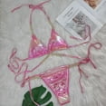 Rhinestone Bikinis Sets Women Swimwear 2024 New Sexy Halter String