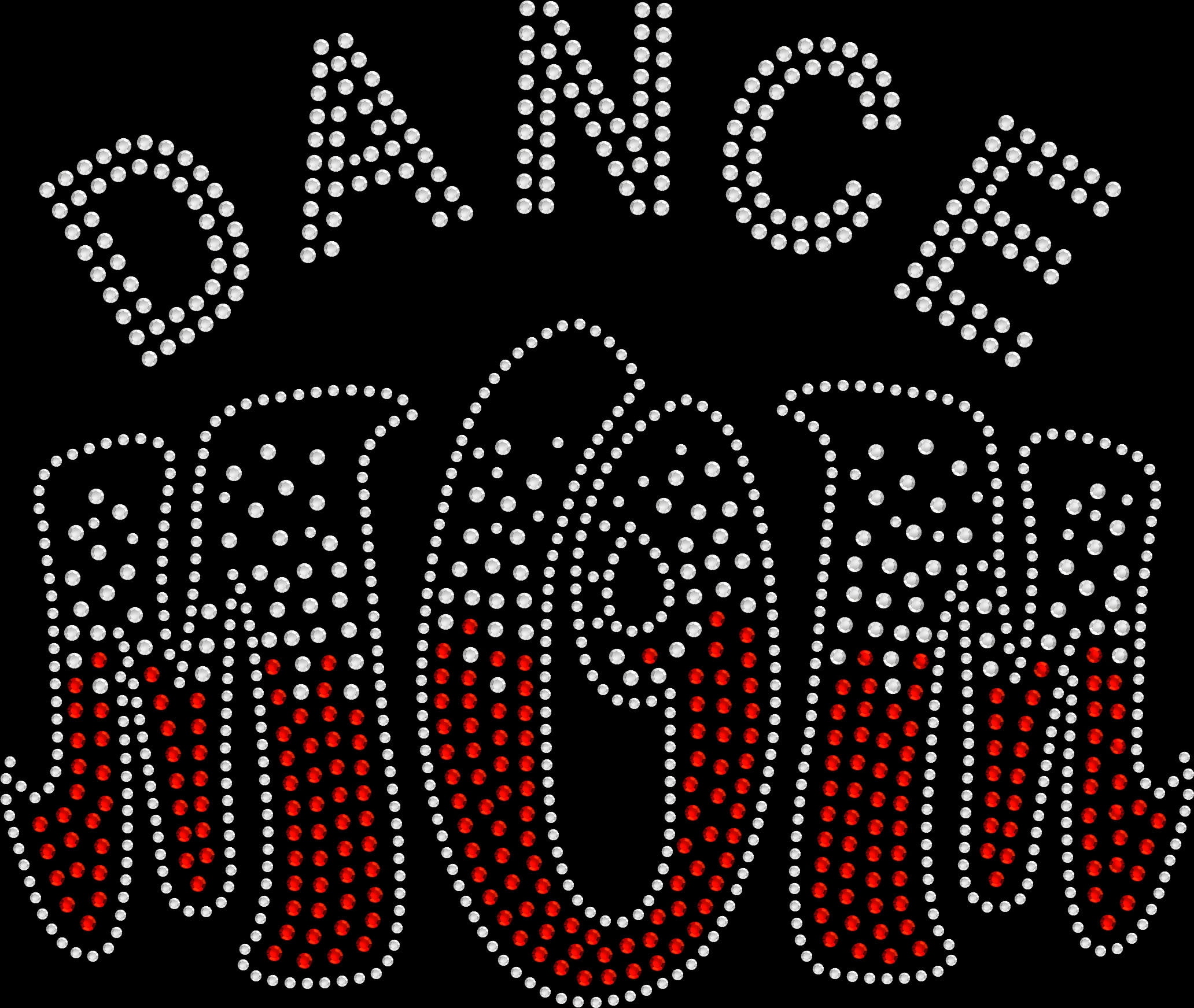 Rhinestone Bling Sparkle Iron On Transfer DIY Dance Mom Crystal Red ...