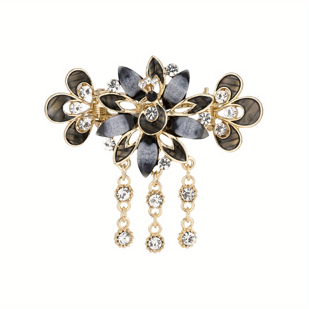 Rhinestone Butterfly Hair Clips for Women and Girls - Stylish Metal ...