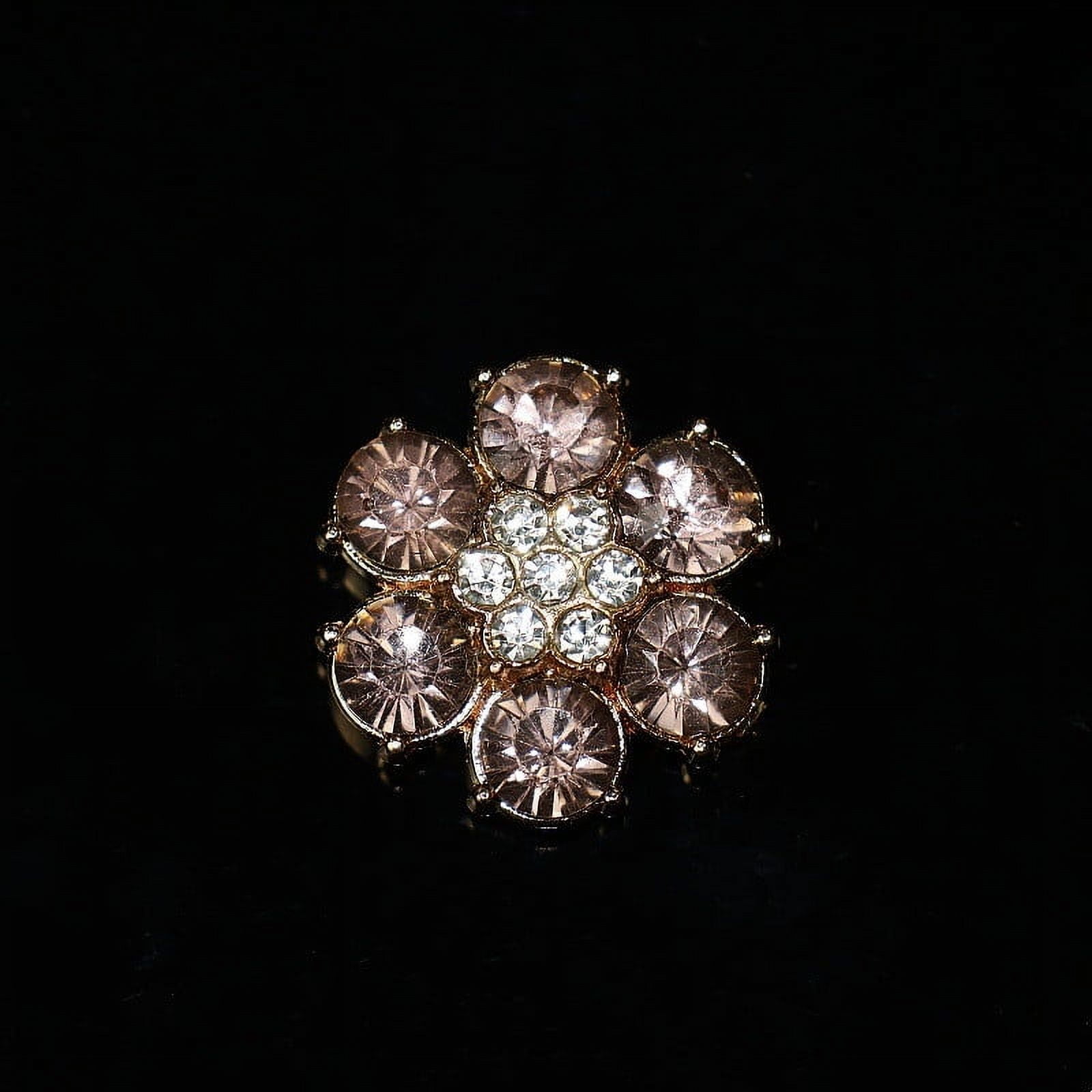 Rhinestone Button Covers for Clothing, Detachable Clips, Easy to Use ...