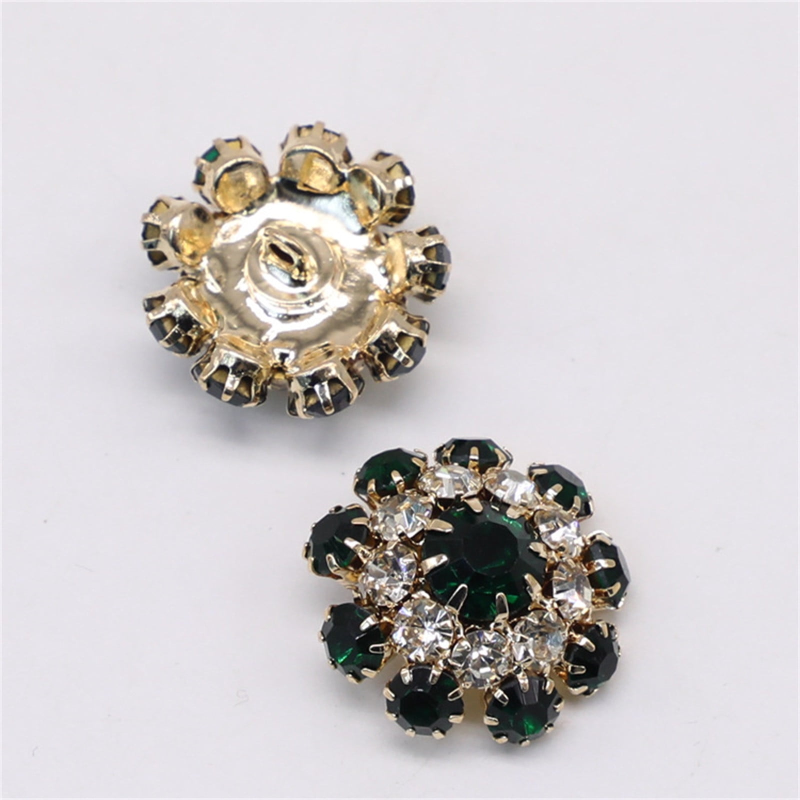 Rhinestone Button Covers | Crystal Button Clips for Clothing ...