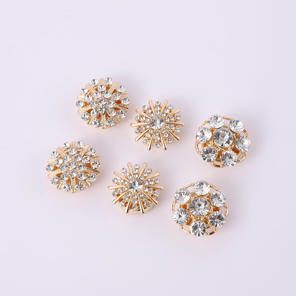 Rhinestone Button Covers For Women, Crystal Buttons Crystal Buttons For ...
