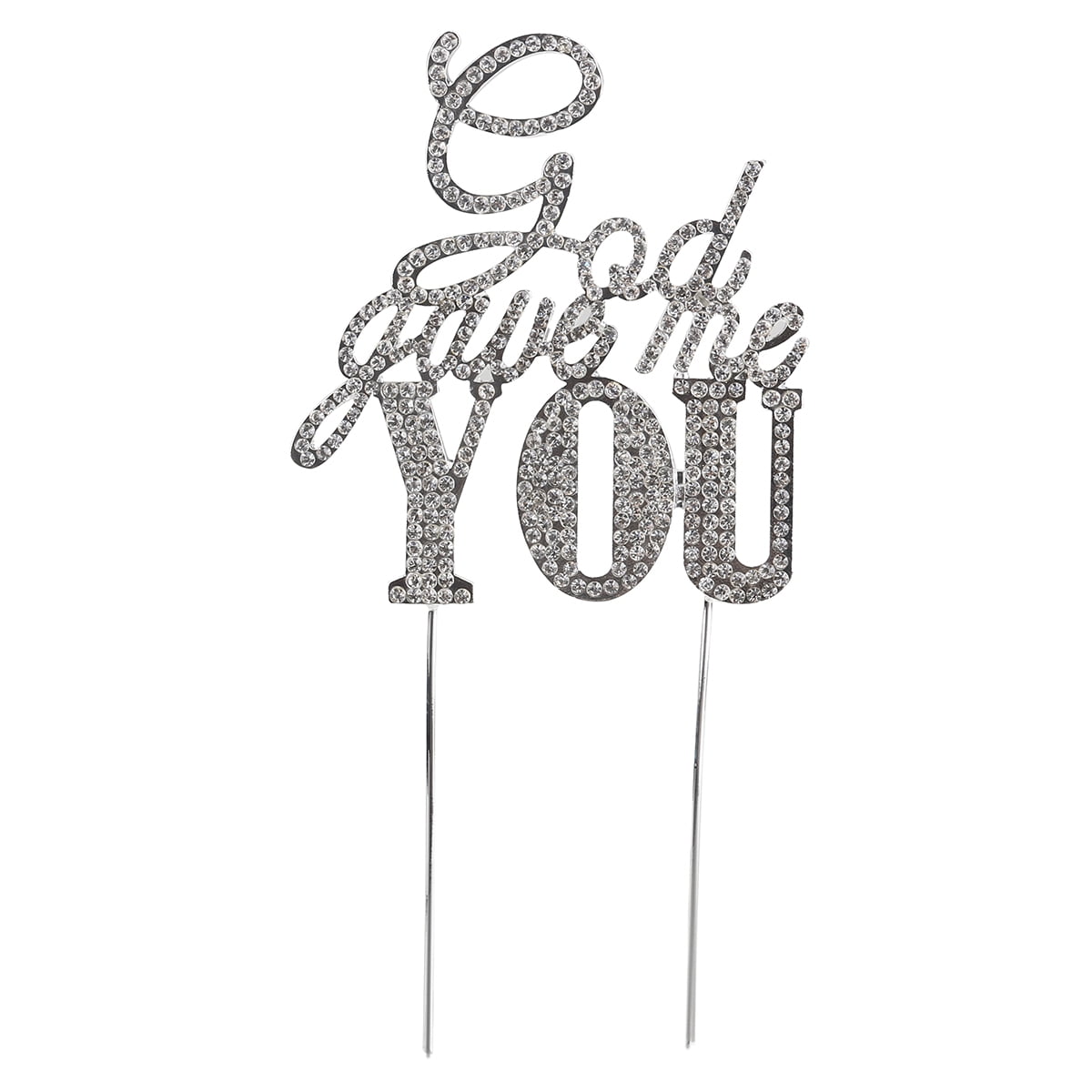 Rhinestone Cake Topper Banquet Cake Topper Reusable Birthday Bride and ...