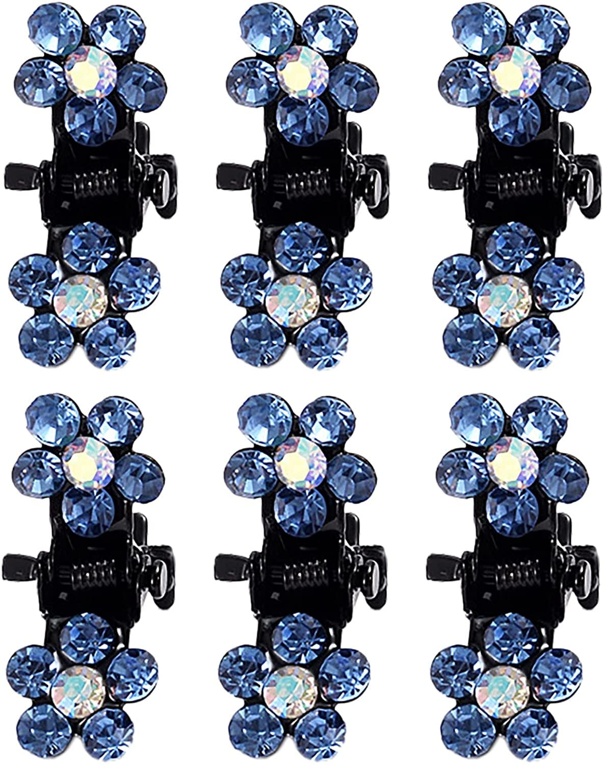 Rhinestone ClipsMini No-Slip Jaw Clips Metal Hair Glitter Clips Clamps ...