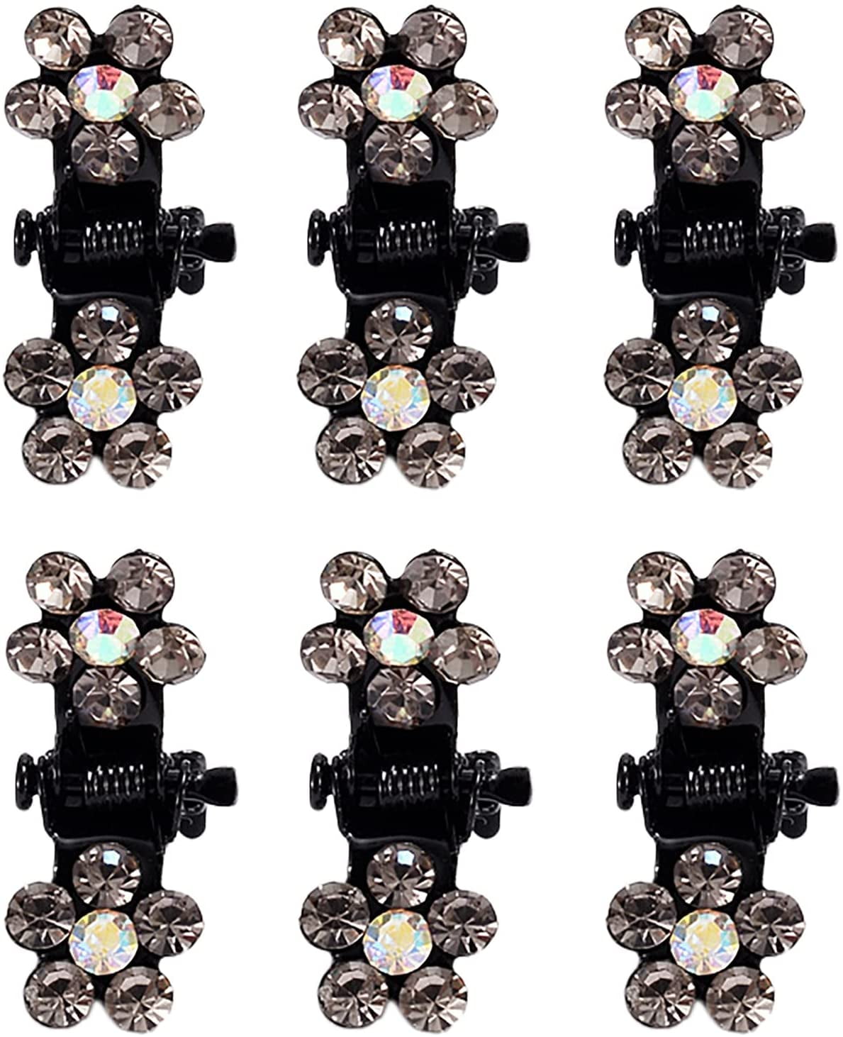 Rhinestone ClipsMini No-Slip Jaw Clips Metal Hair Glitter Clips Clamps ...