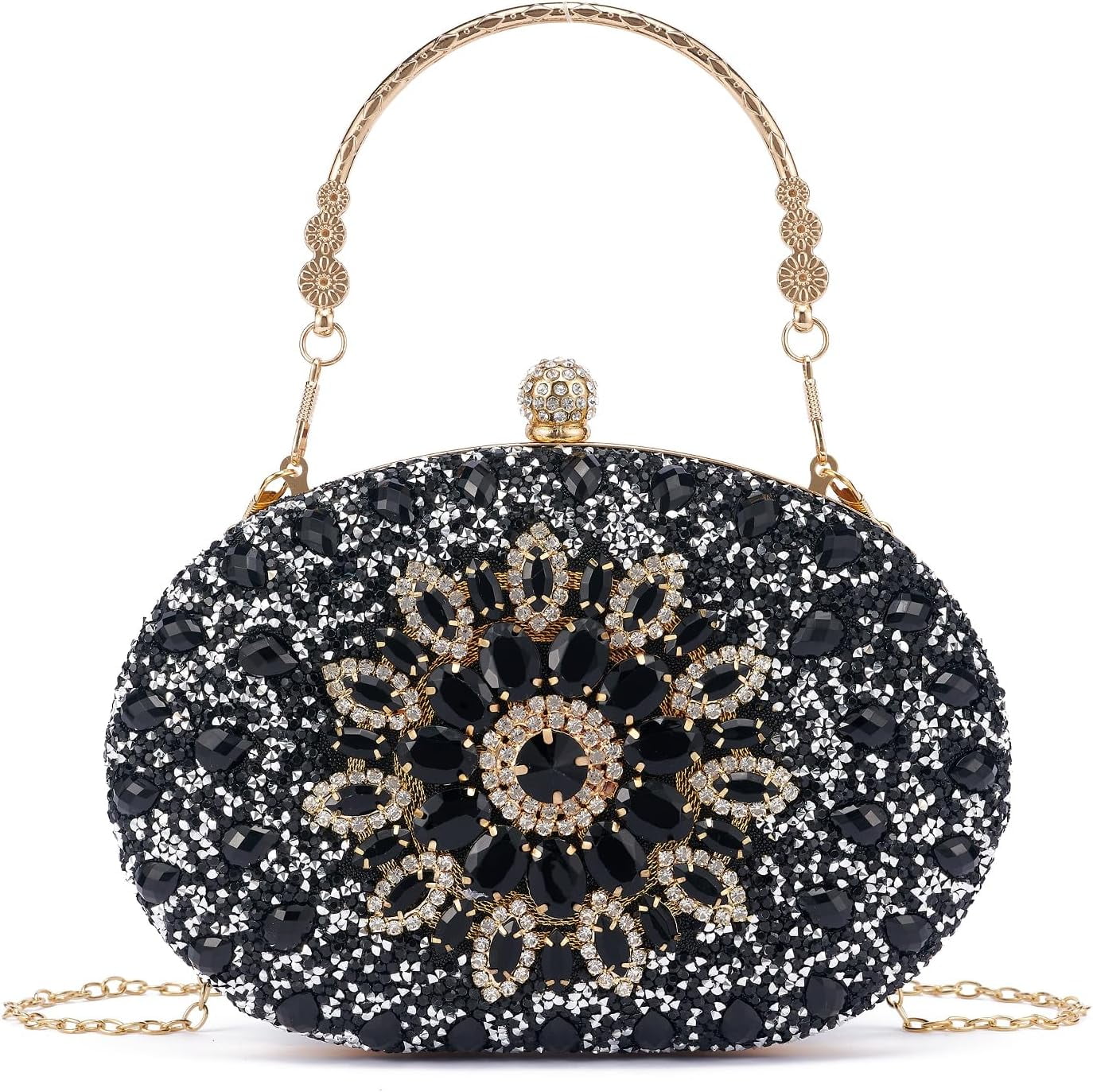 Rhinestone Clutch Purses For Women Evening Sparkly Clutch Crystal ...