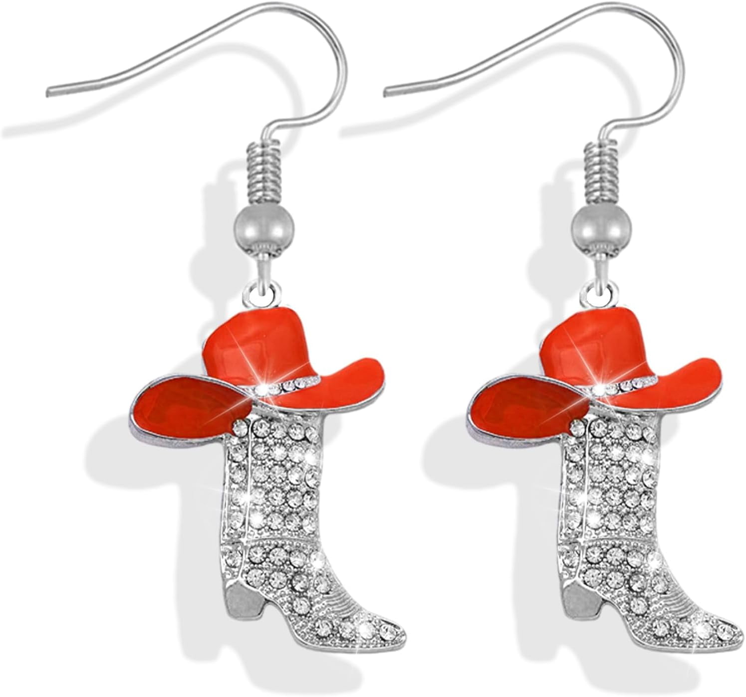 Rhinestone Cowgirl Earrings For Women Western Cowboy Earrings Cowboy ...