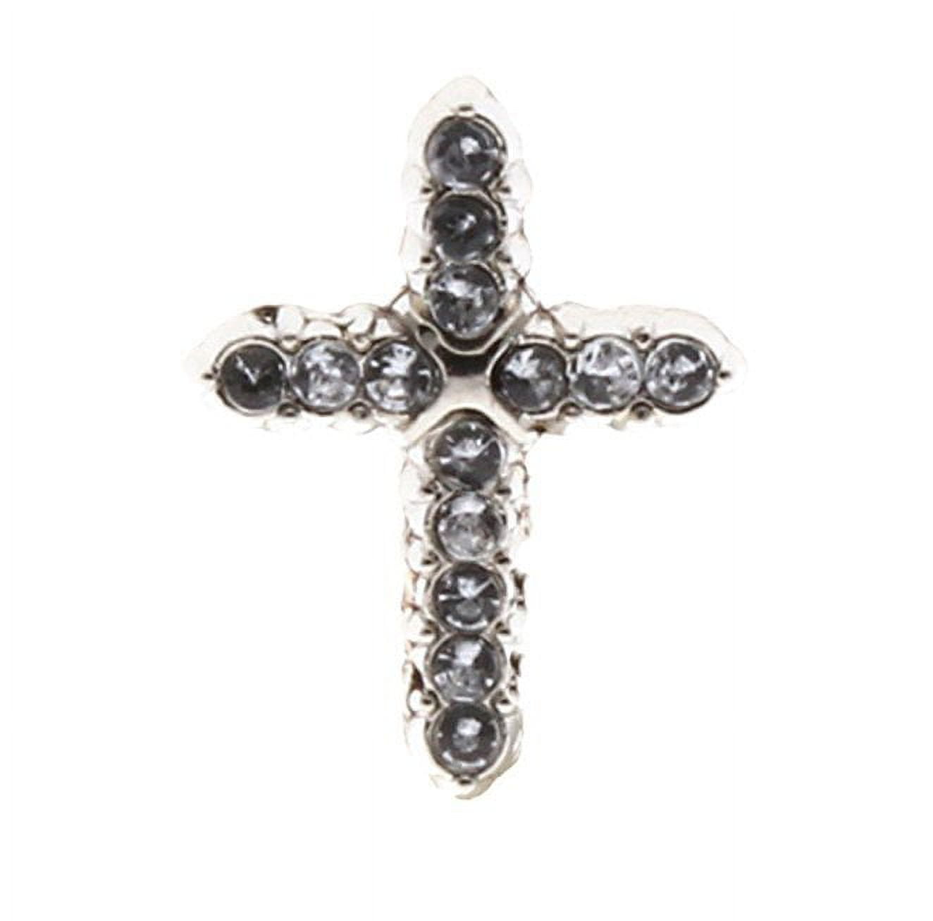Rhinestone Cross Silver Lapel Pin Pkg of 12 - Walmart.com