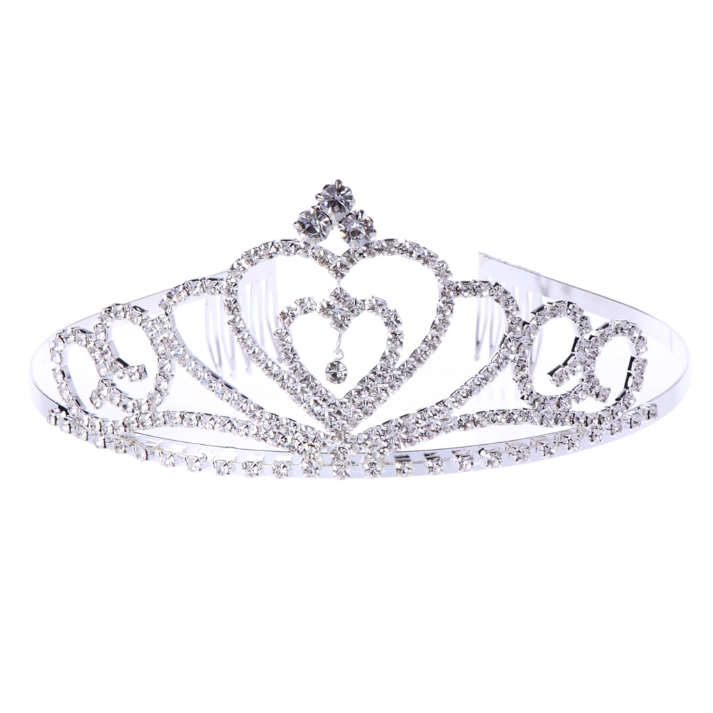 Rhinestone Crown Combs Simple Women Wedding Hair Side Comb Crystal ...