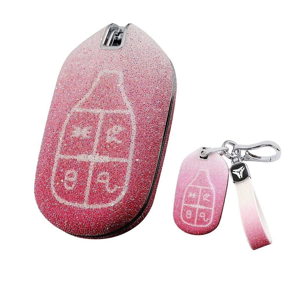 Rhinestone Crystal Bling Keyless Smart Key Fob Case Cover with Key ...