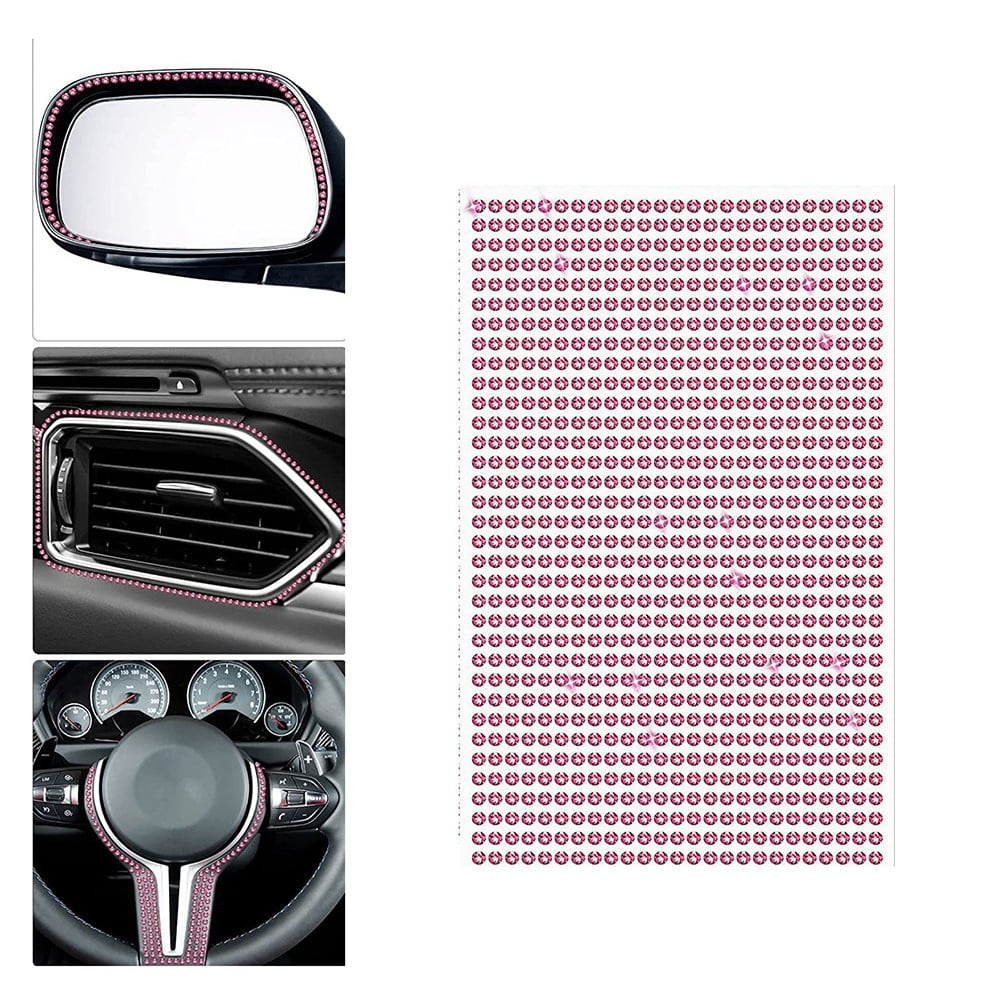 Rhinestone Crystal Stickers Decal Paper DIY Car Tablet Deco 3D Nail ...