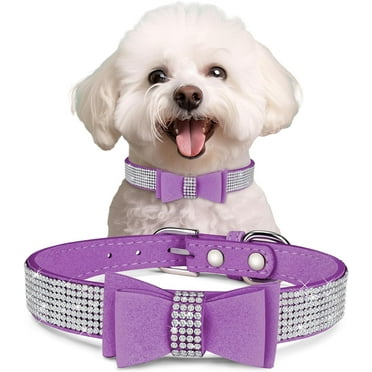 VANLOFE Pet Collars&Leashes Cute Mini Pet Dog Bling Rhinestone Chocker ...