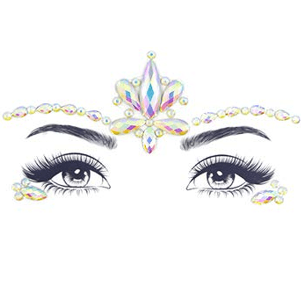 Rhinestone Face Gems Jewels, Rave Crystals Face Gems Stick on, for ...