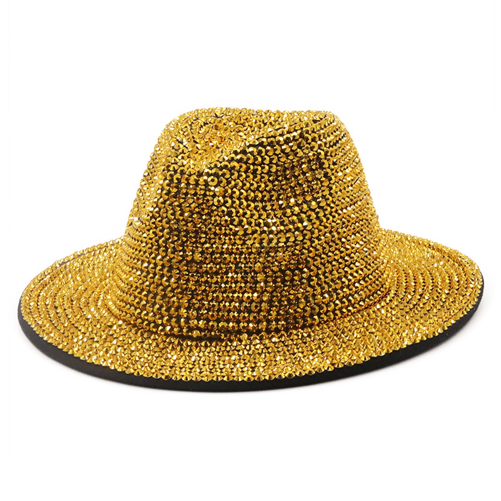 Rhinestone Fedora Hat Woman Handmade Bright Rhinestone Top Hat Fall ...