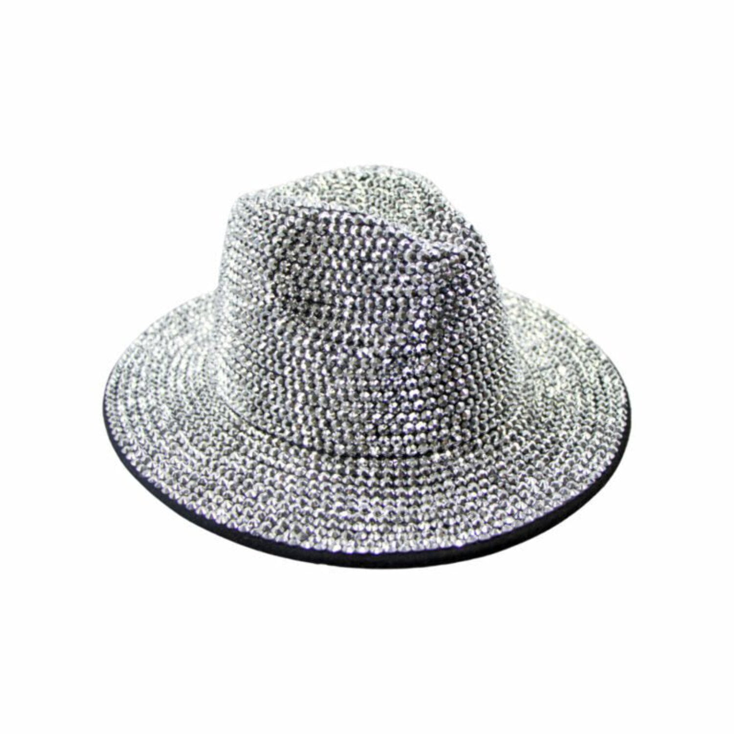Rhinestone Fedora Hat - Walmart.com