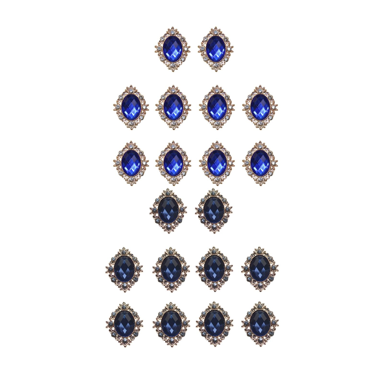 Rhinestone Flat back Buttons Decorative Bags Ornaments Headband Card ...