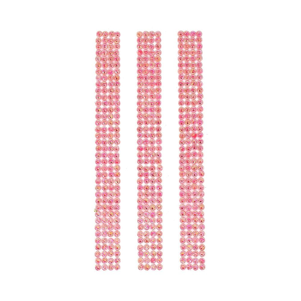 Rhinestone Gems Sticker Strips, Pink, 7-3/4-Inch, 3-Count - Walmart.com