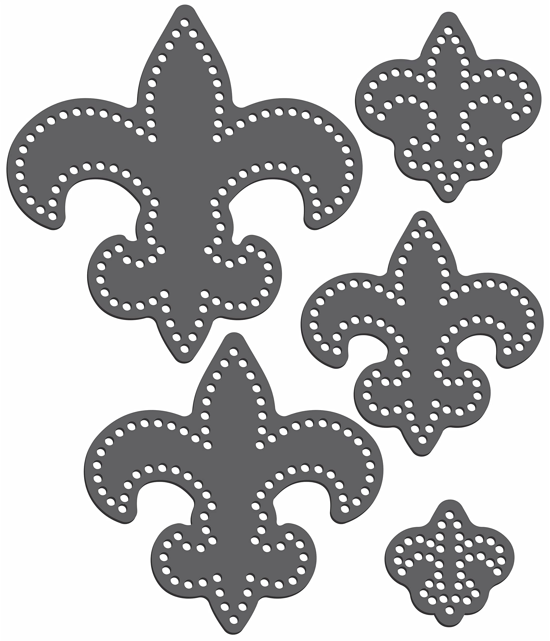 Rhinestone Genie Fleur DI LIS 001 Magnetic Rhinestone Template, Black ...