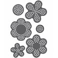 Rhinestone Genie RT2-FLO102 Flowers 002 Magnetic Rhinestone Template ...