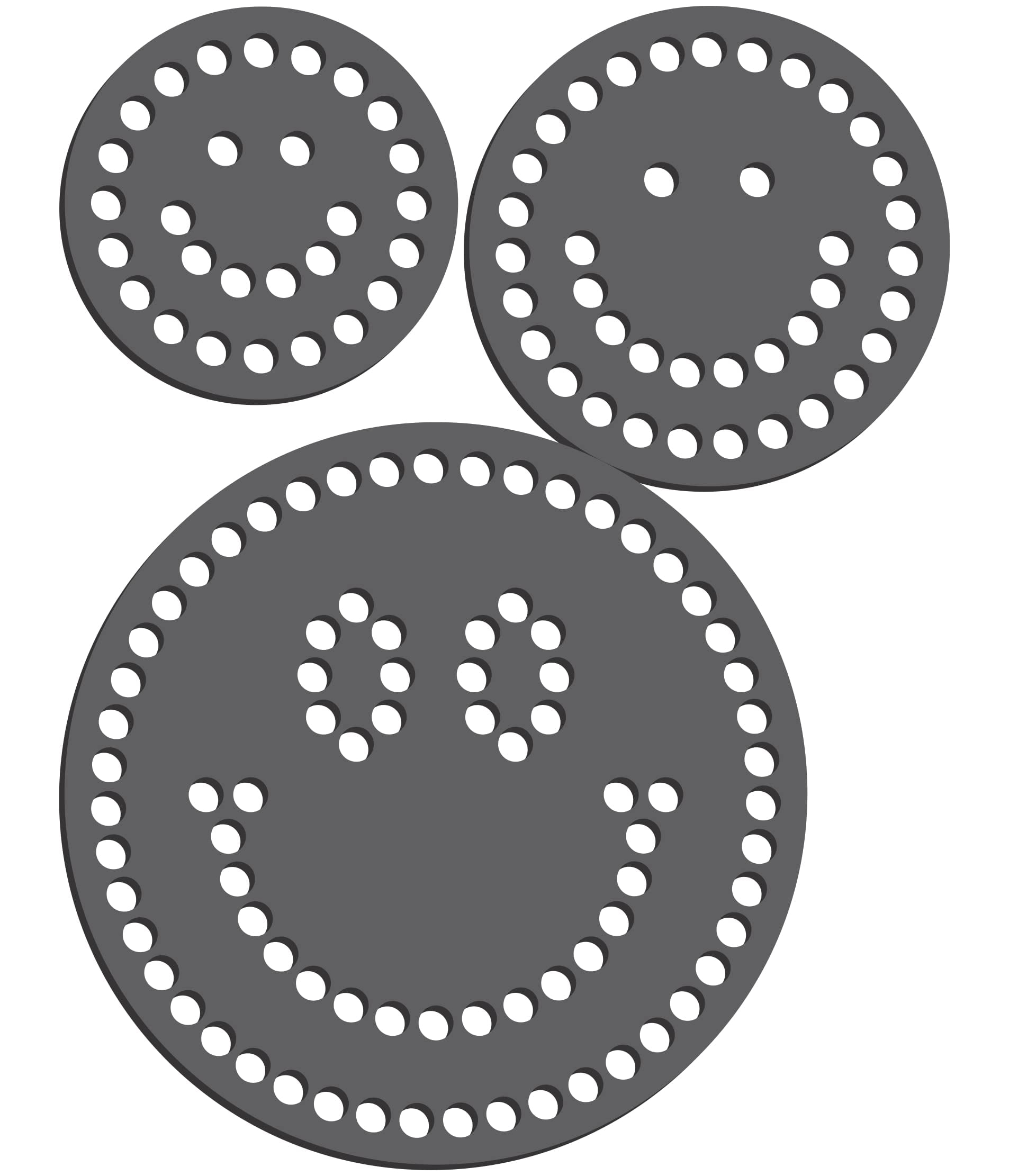 Rhinestone Genie Smiley 002 Magnetic Rhinestone Template, Black ...