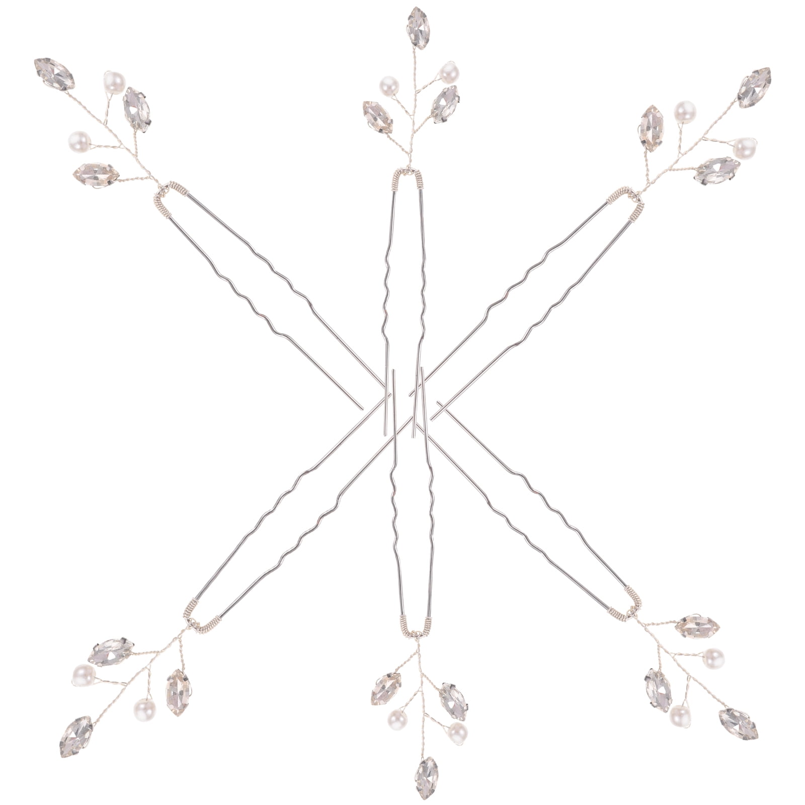 Rhinestone Hair Accessories Pearl Bobby Pin Hairpin Sticks for Women ...