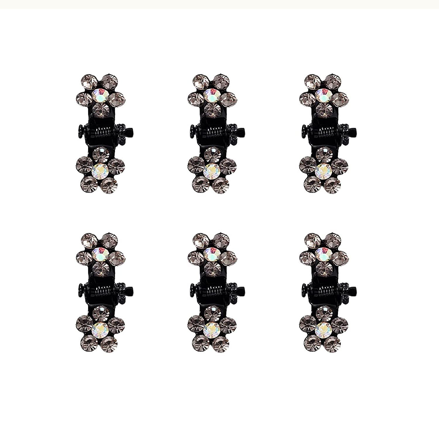 Rhinestone Hair Claws Mini Hair Claw Clips Glitter Barrettes | crystal ...