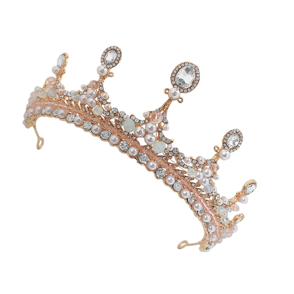 Rhinestone Hair Crown Beautiful Hair Crystal Hair Crown Girls Headwear ...