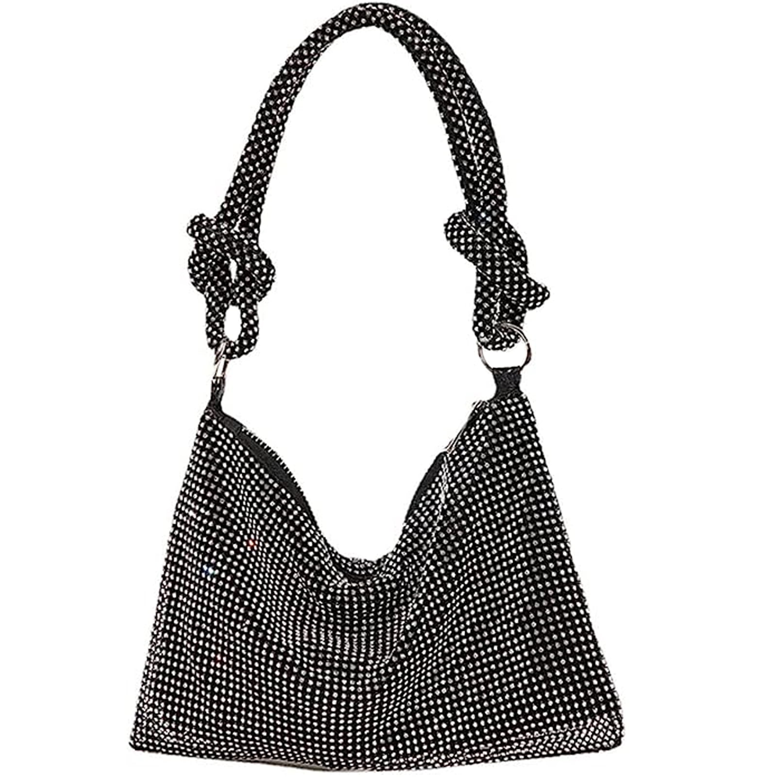 2023 Rhinestone Evening Handbag for Women, Chic Black Purse for Travel ...