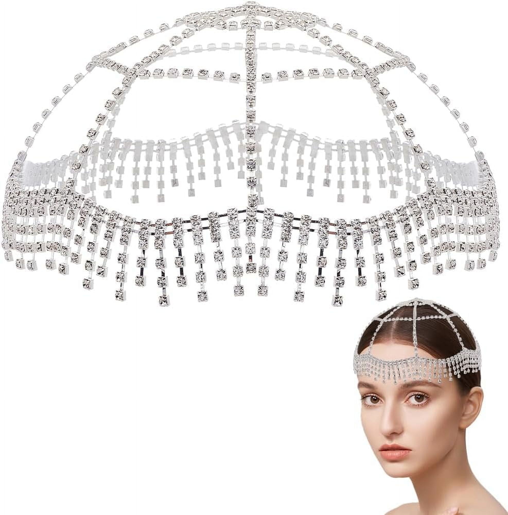 Rhinestone Headpieces Vintage Head Chain Wedding Bridal Flapper ...