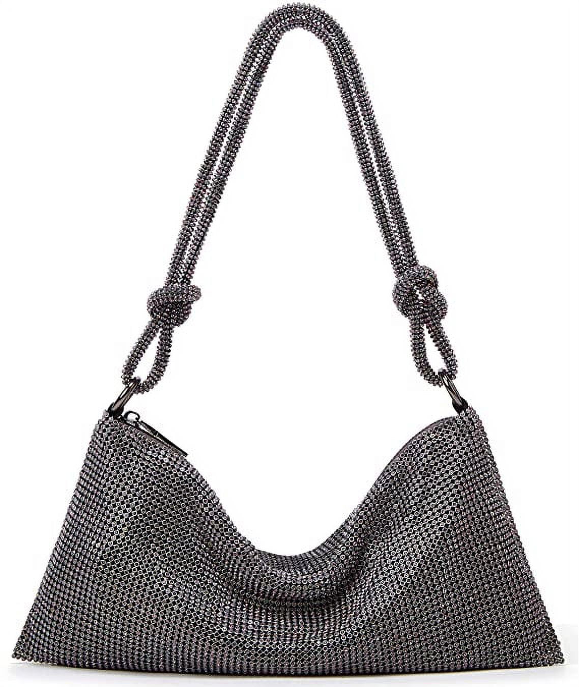 Rhinestone Hobo Bag for Women Chic Evening Handbag Shiny Purse for ...