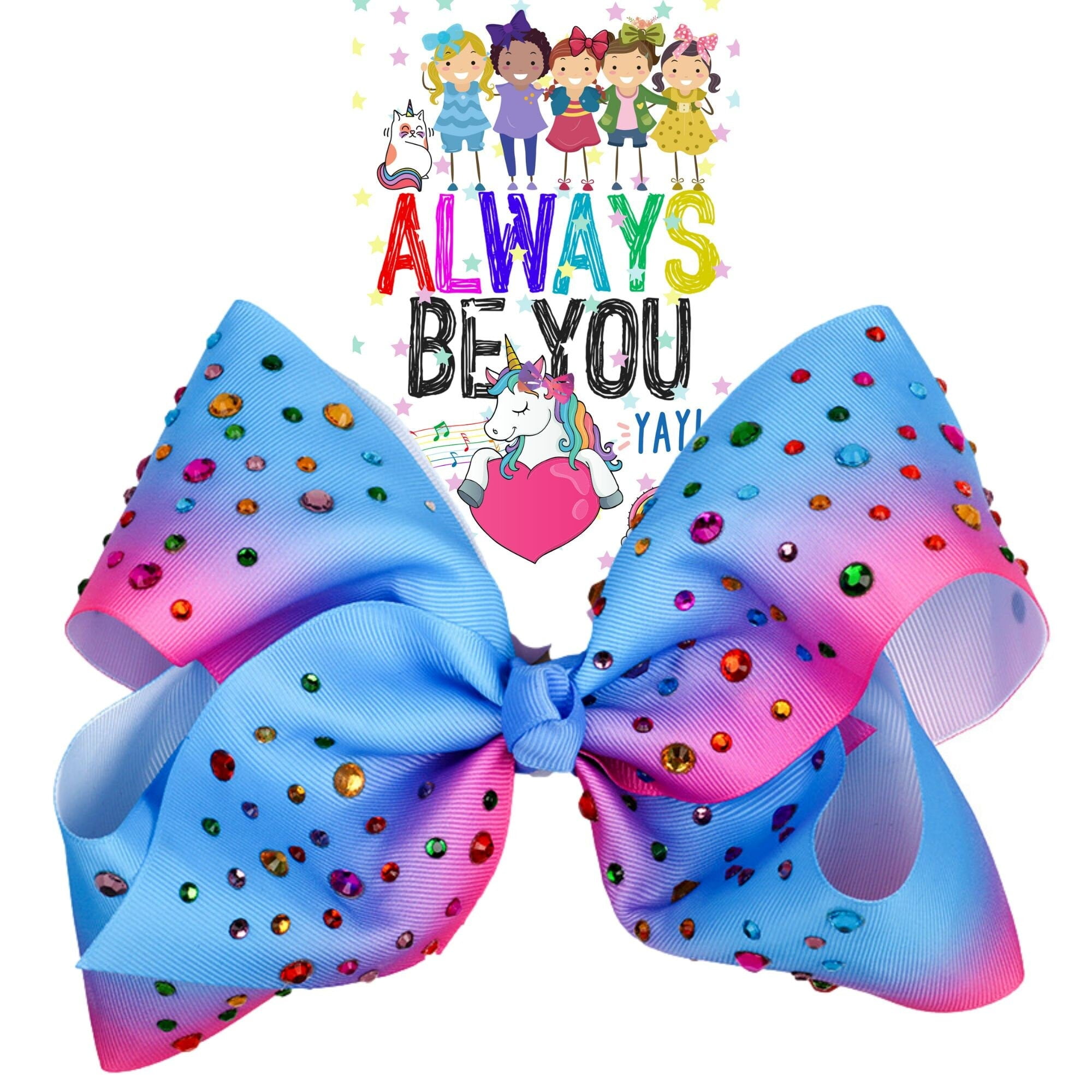 Rhinestone Large 8 Inch Bow, Big Bows For Girls, Toddlers, Jumbo Hair ...