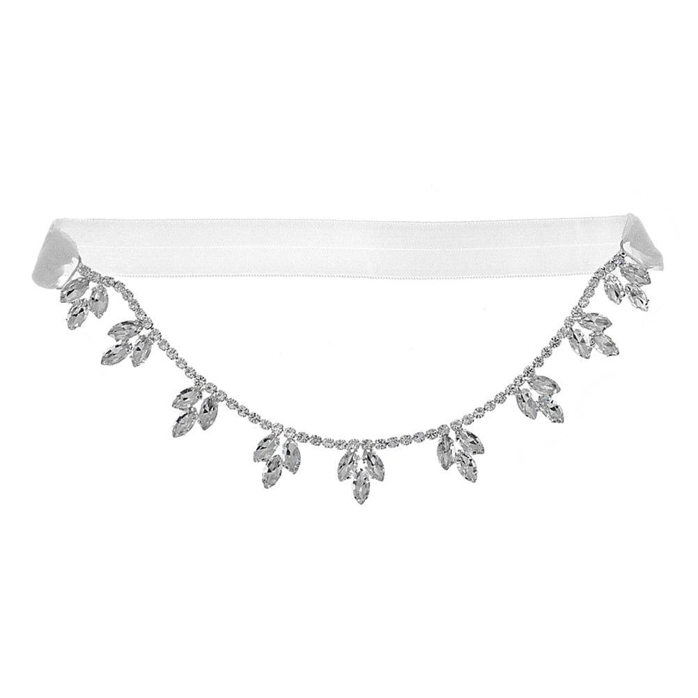 Rhinestone Leg Garter Garters for Bridal Elastic Strap Delicate Harness ...