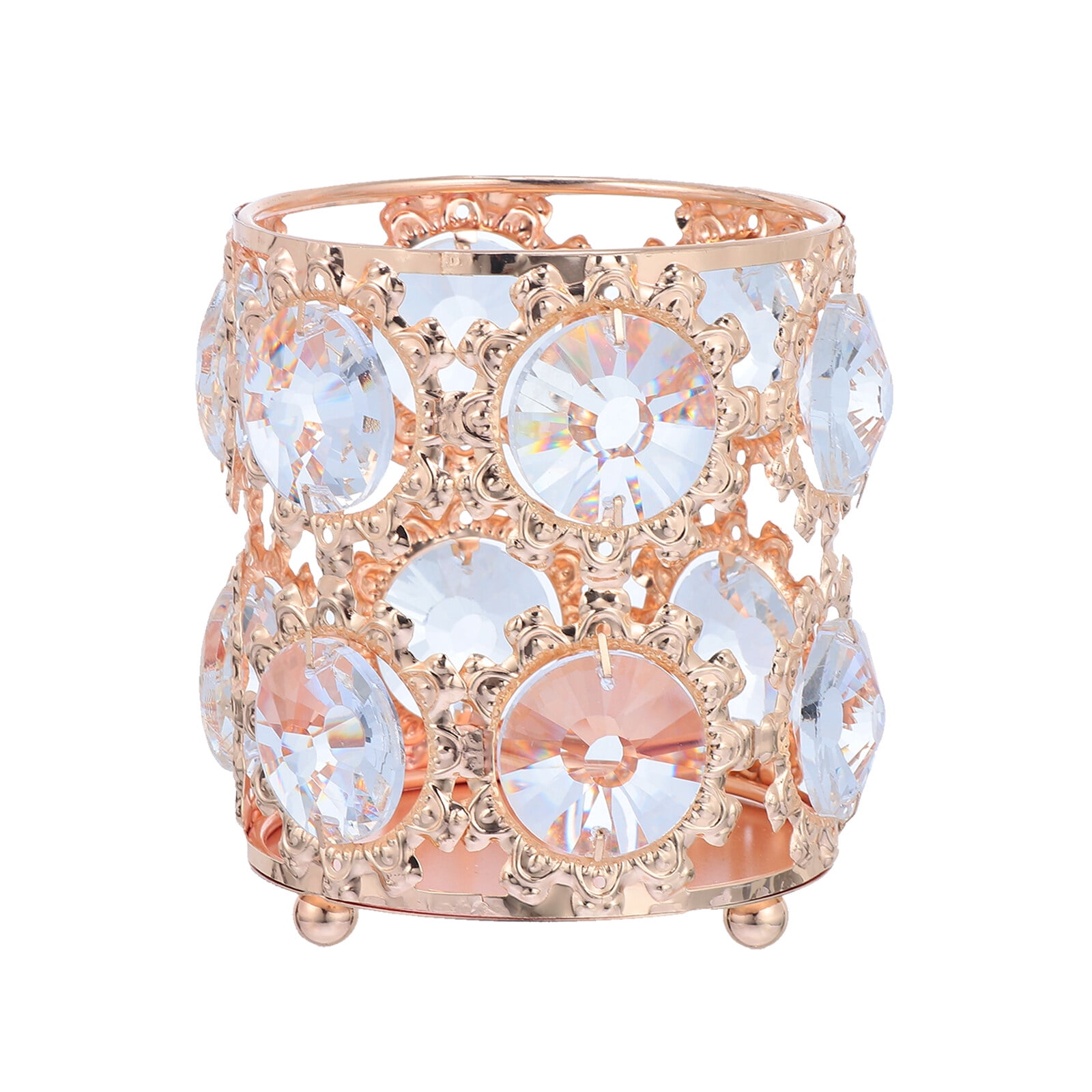 HOMEMAXS Rhinestone Makeup Brush Storage Bucket Pen Holder Cosmetic ...