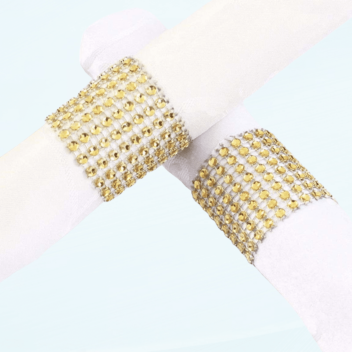 Rhinestone Napkin Rings, 100 Pieces Gold Napkin Holder Plastic Chair ...
