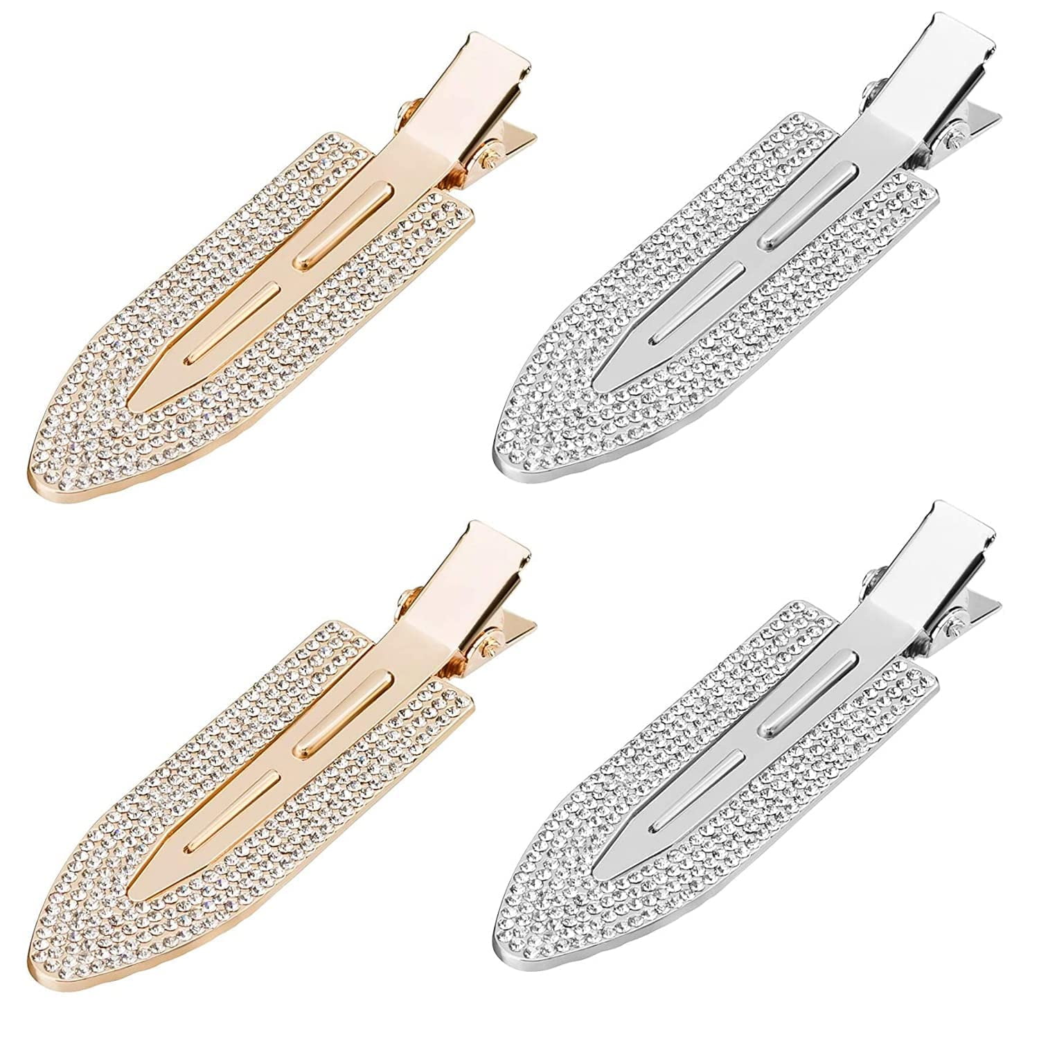 Rhinestone No Bend Hair Clips, Bangs Diamond Hair Clip Shiny No Dent No ...