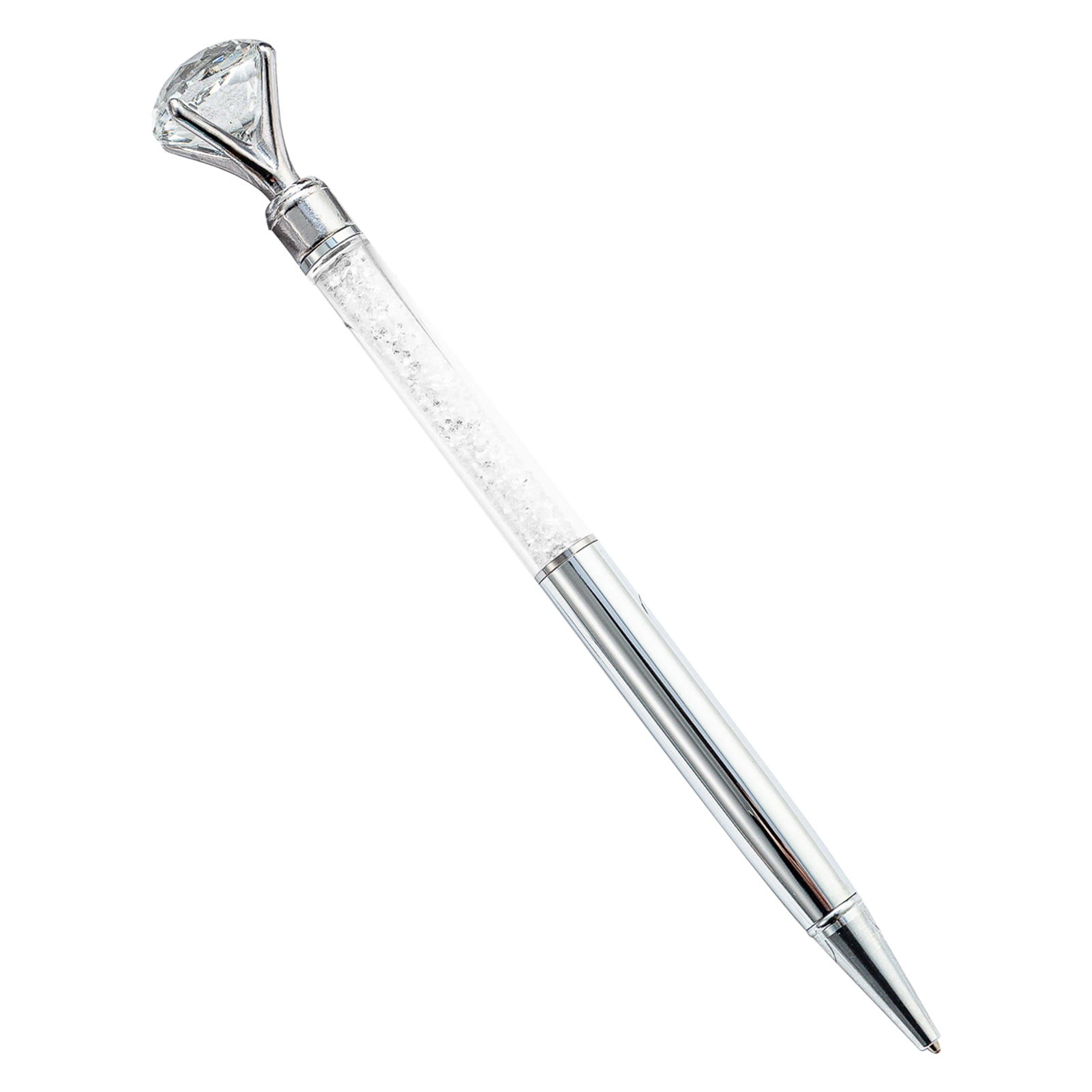 Rhinestone Pen Glitter Half Transparent with Detachable Refill ...