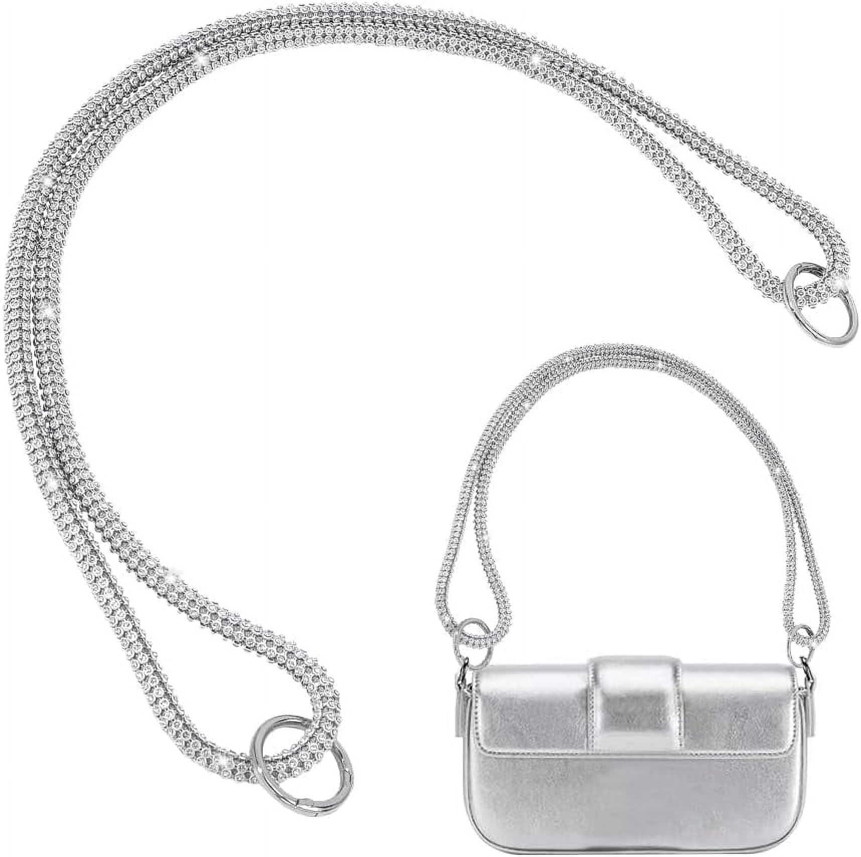 Rhinestone Purse Strap 44.8 inch Bag Strap Replacement Crystal Bag ...