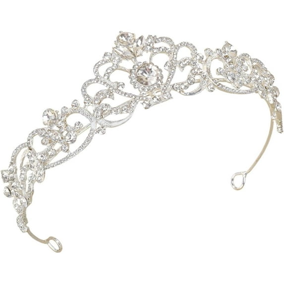 Rhinestone Quality Crown Bride Headband Queen Crown Tiara for Prom Pageant Quinceanera Evening ...