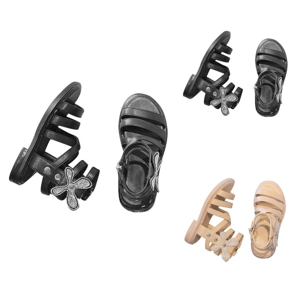 Rhinestone Roman Sandals, Girls' Summer Fashion Soft Sole Princess ...