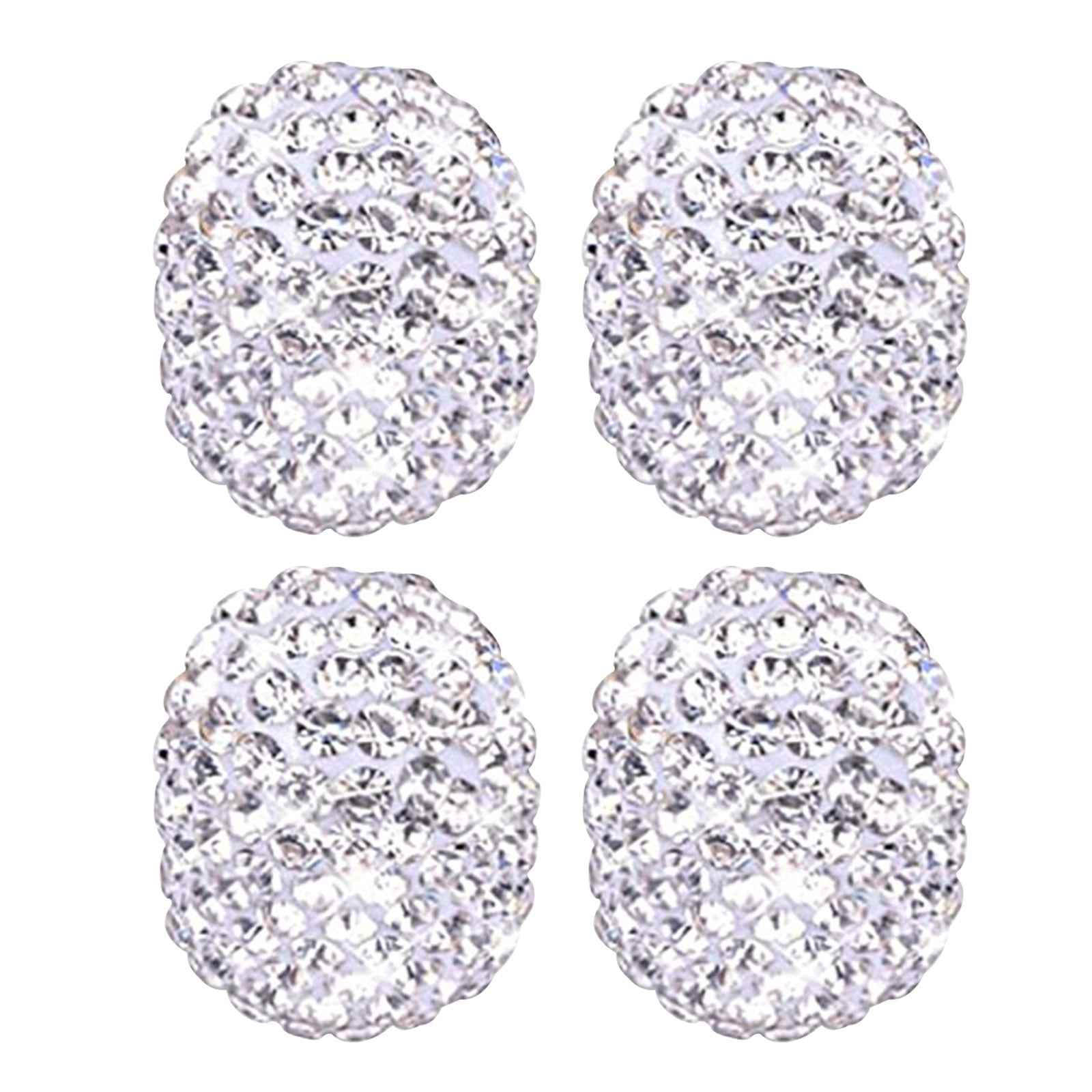 Rhinestone Studded Leak-Proof Tire Caps | 4-Pack Shiny Tire Bonnets for ...