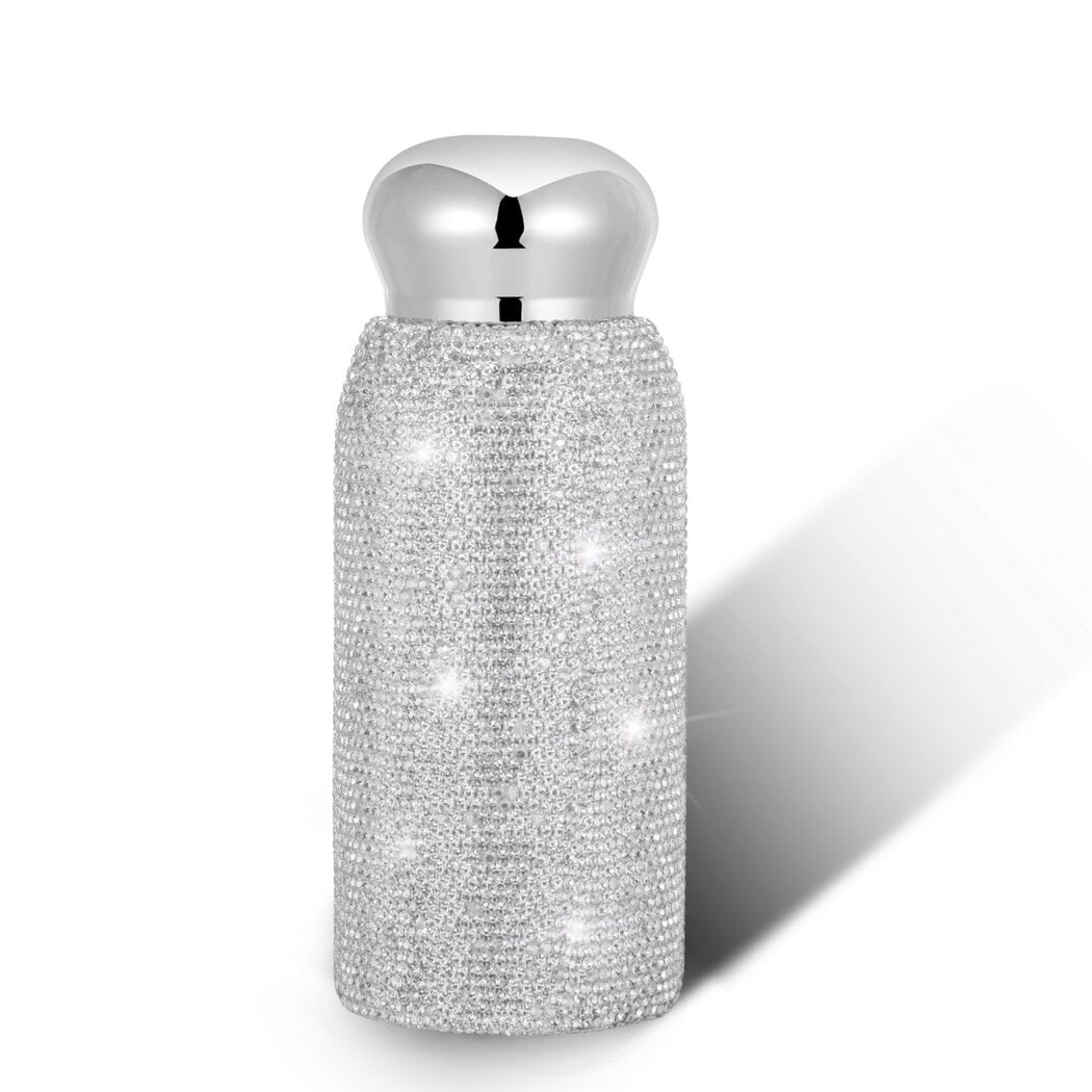 Rhinestone Water Bottle, Fashion Bling Shiny Diamond Glitter Insulated ...