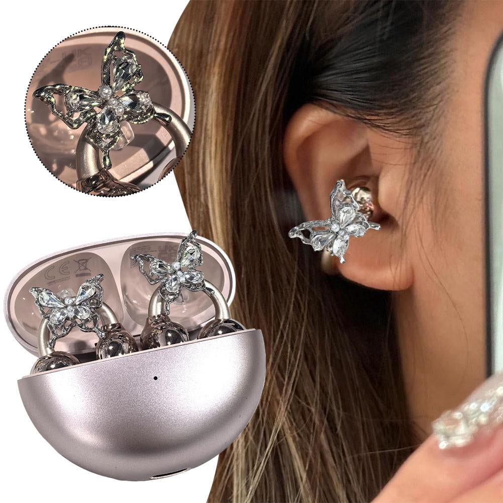 Rhinestone for Clip on Earphones Open Ear, Elegant Zirconia Decorative ...
