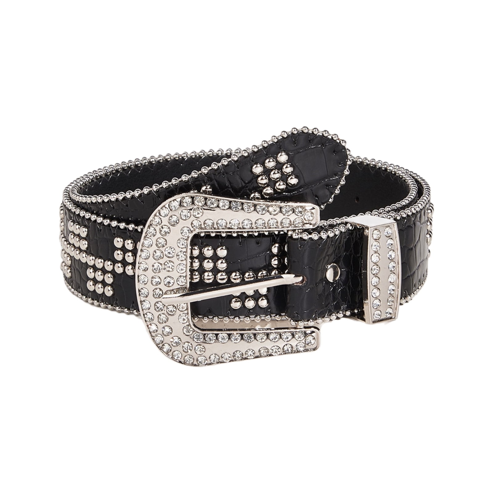 Rhinestones Buckle Belt Aesthetic Rivet Studded Belt Pants Belt Girl ...
