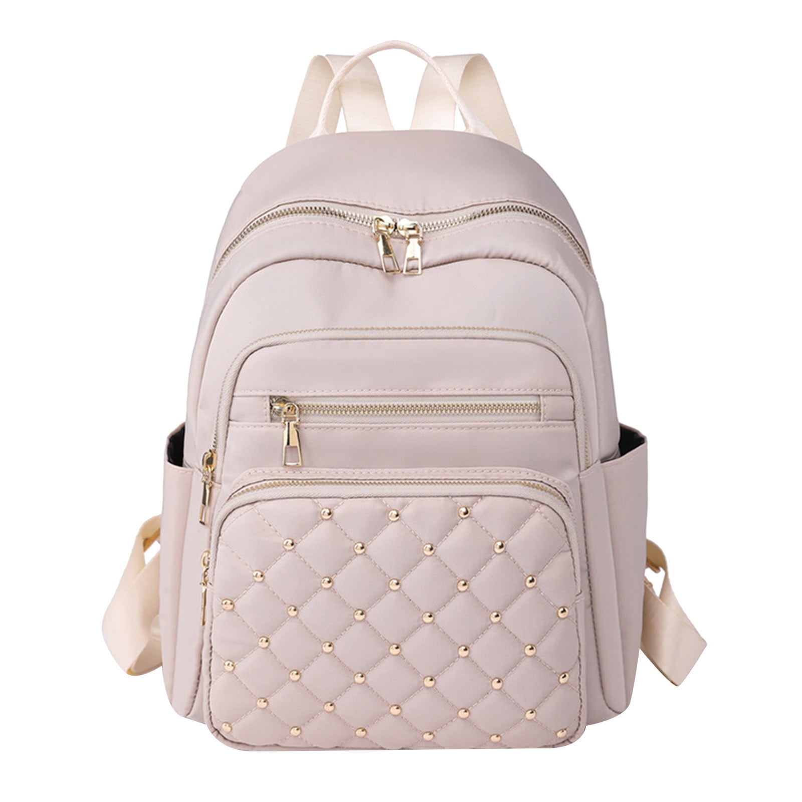 Rhinestones Mini Backpack for Women Leather Trendy Daypack Purse ...