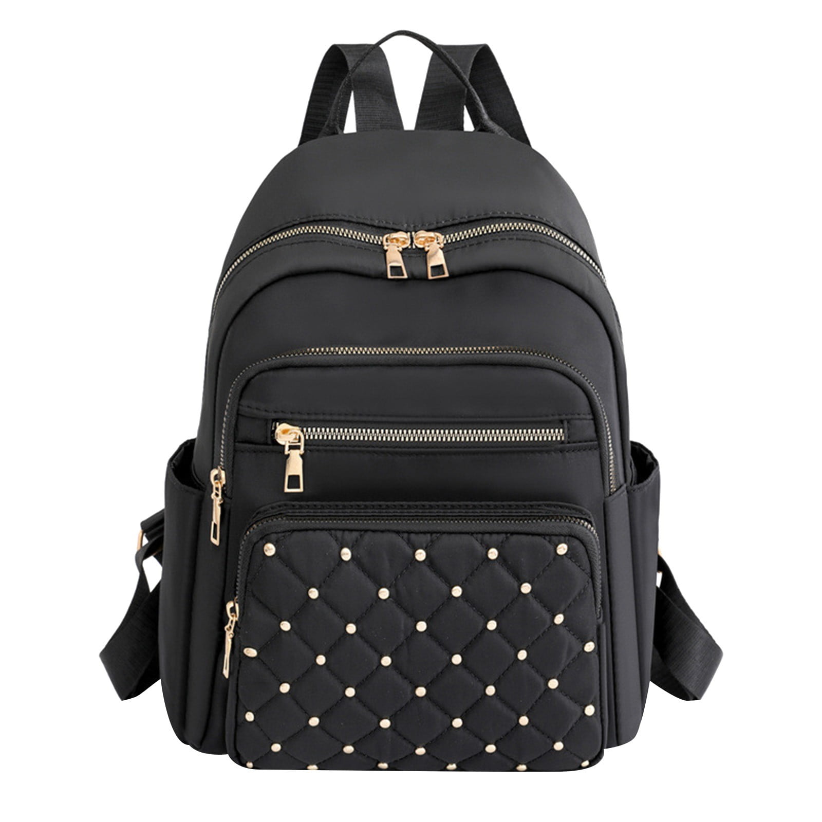 Rhinestones Mini Backpack for Women Leather Trendy Daypack Purse ...
